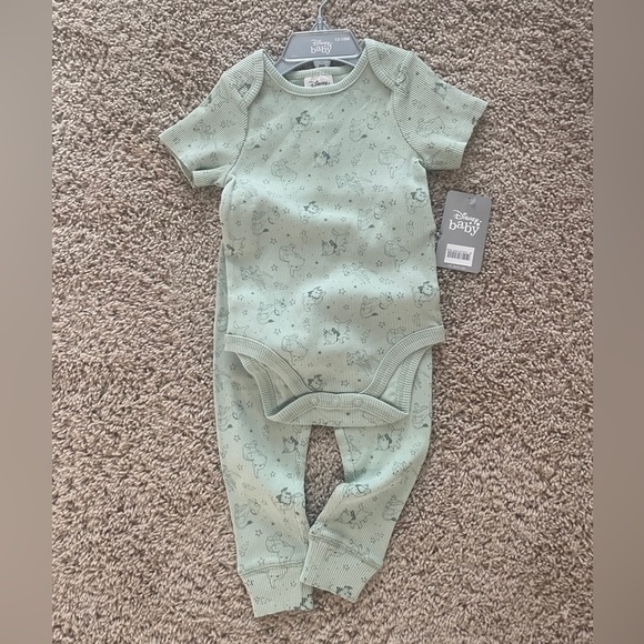 Disney | Matching Sets | Baby Disney Light Green Outfit 218 Months Nwt ...
